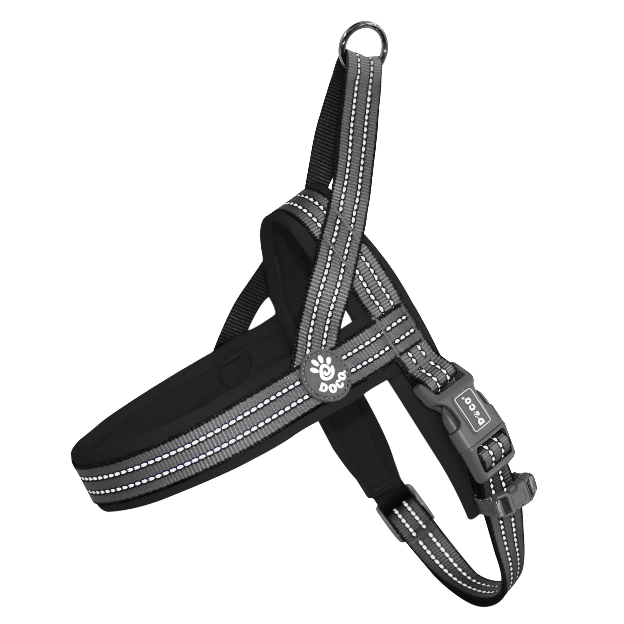Vario Neoprene Harness black – Jurassic Bark